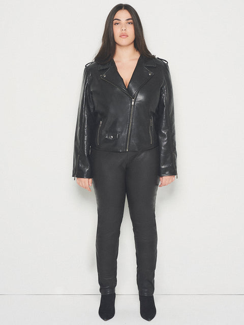 CURVE CULT RECYCLED LEATHER JACKET – AS by DF